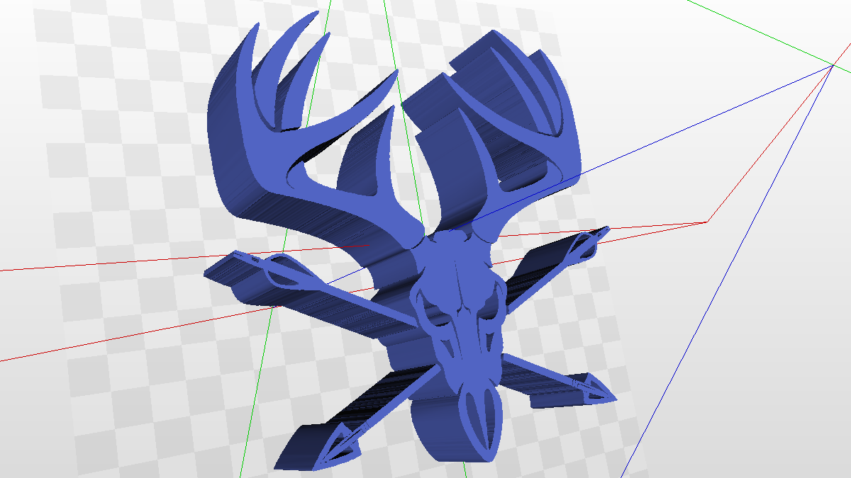 STL file Bow Hunter Emblem Symbol Hunting 3・3D printable model to ...