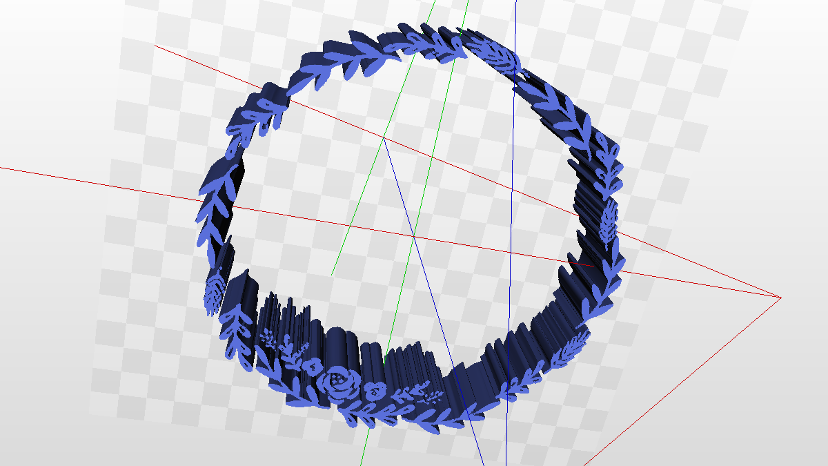 STL file Flowers Leaves Circle Border Frame・3D printable model to ...