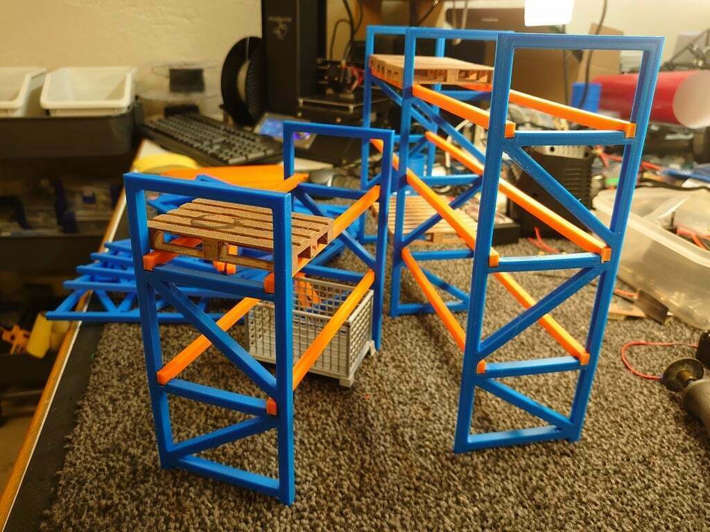 Free STL file scale pallet racking 🚁・Design to download and 3D print・Cults