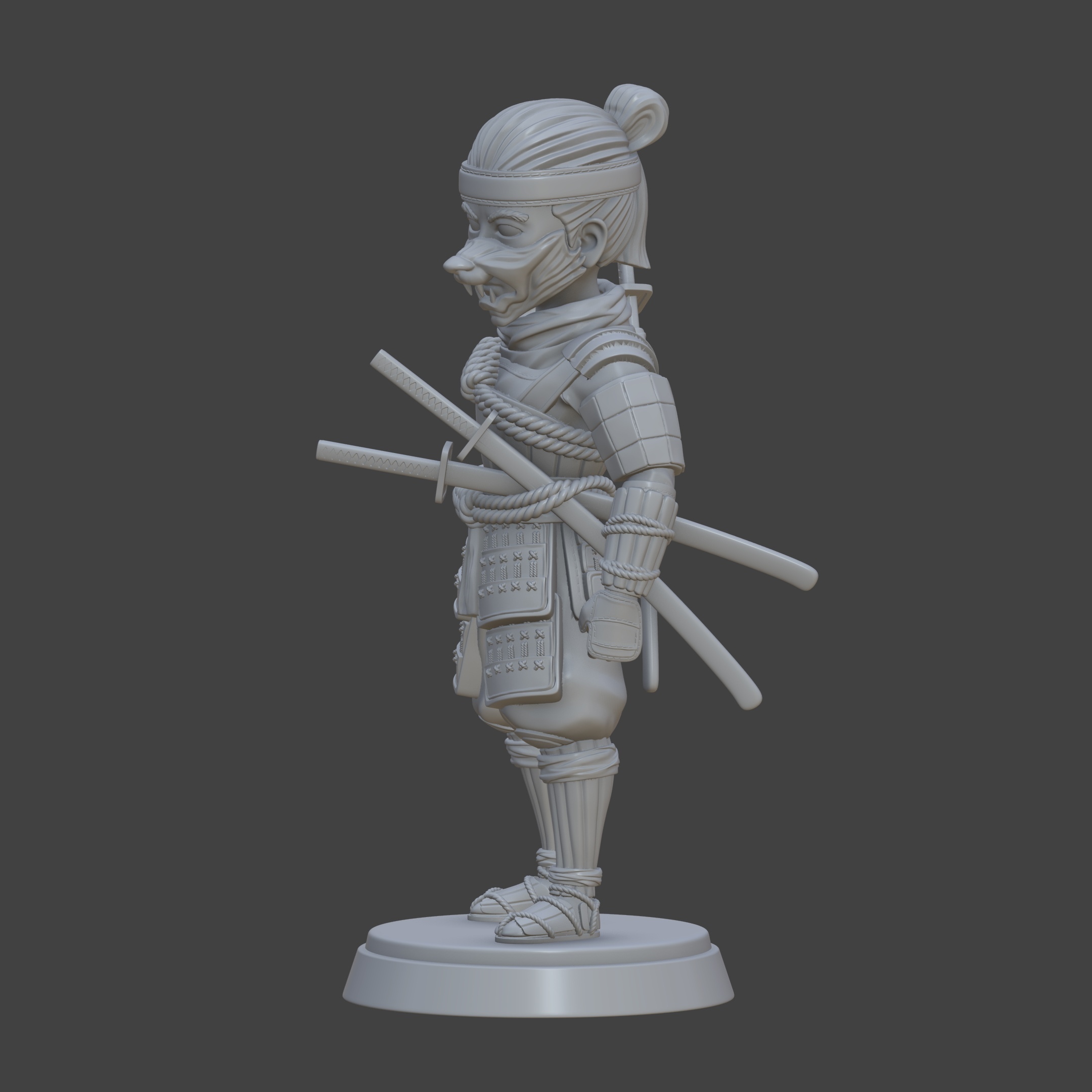 Free STL file Miniature Samurai・3D print design to download・Cults