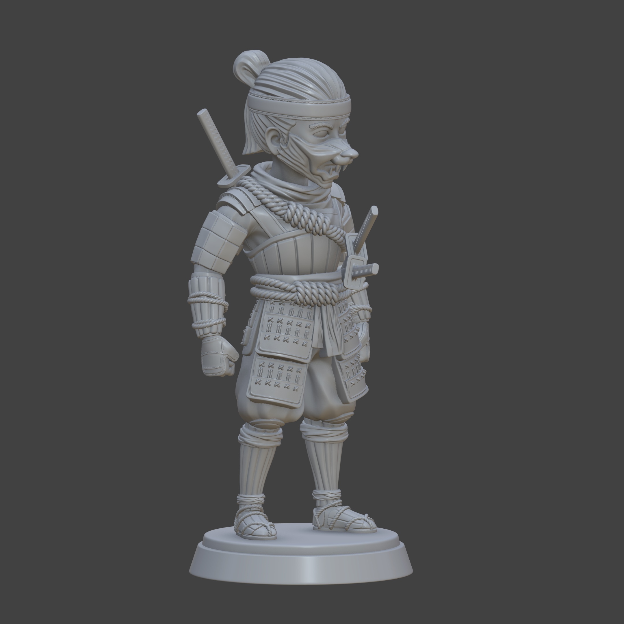 Free STL file Miniature Samurai・3D print design to download・Cults