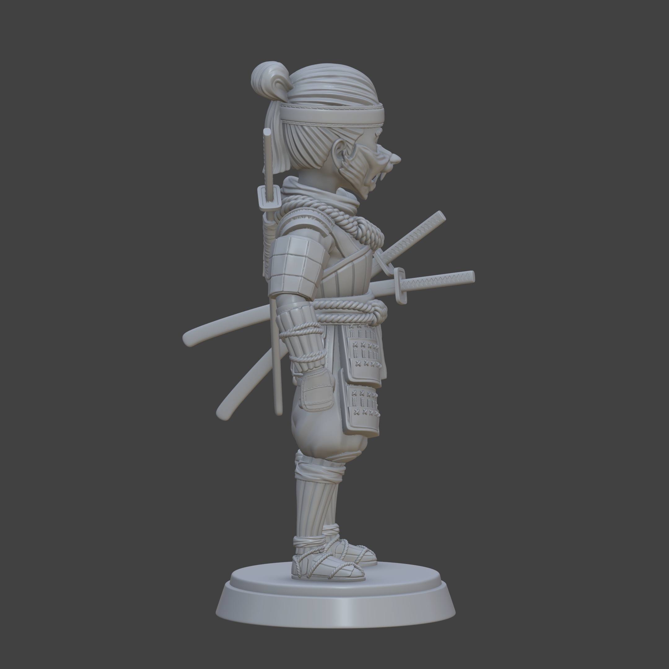 Free STL file Miniature Samurai・3D print design to download・Cults