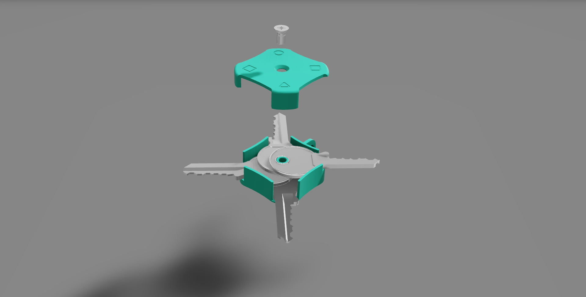 Free STL file MULTIPLE KEY RING・Design to download and 3D print・Cults