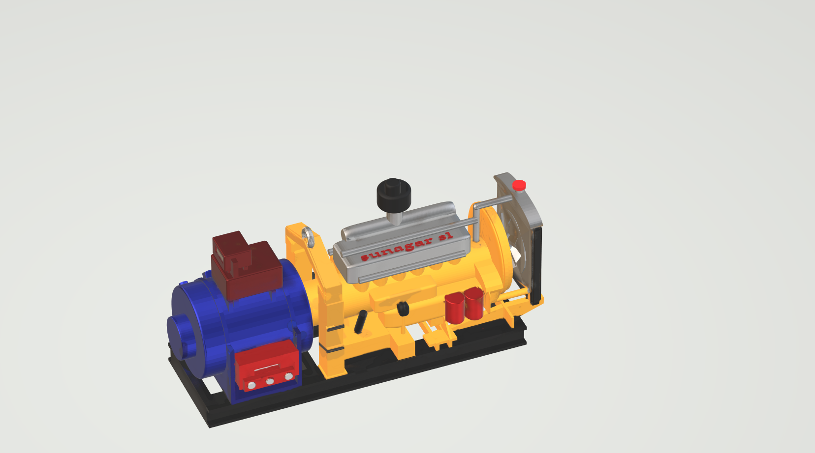 STL file HO Diesel Generator Set・3D print model to download・Cults