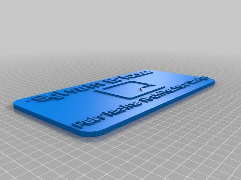 Free STL file My Customized Sign・Template to download and 3D print・Cults