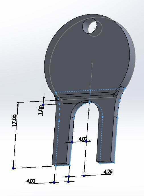Бесплатный STL файл Ferrite bead key・3D-печатный объект для загрузки・Cults