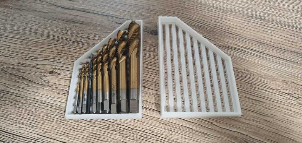 Free STL file Drill Taps Box・Object to download and to 3D print・Cults