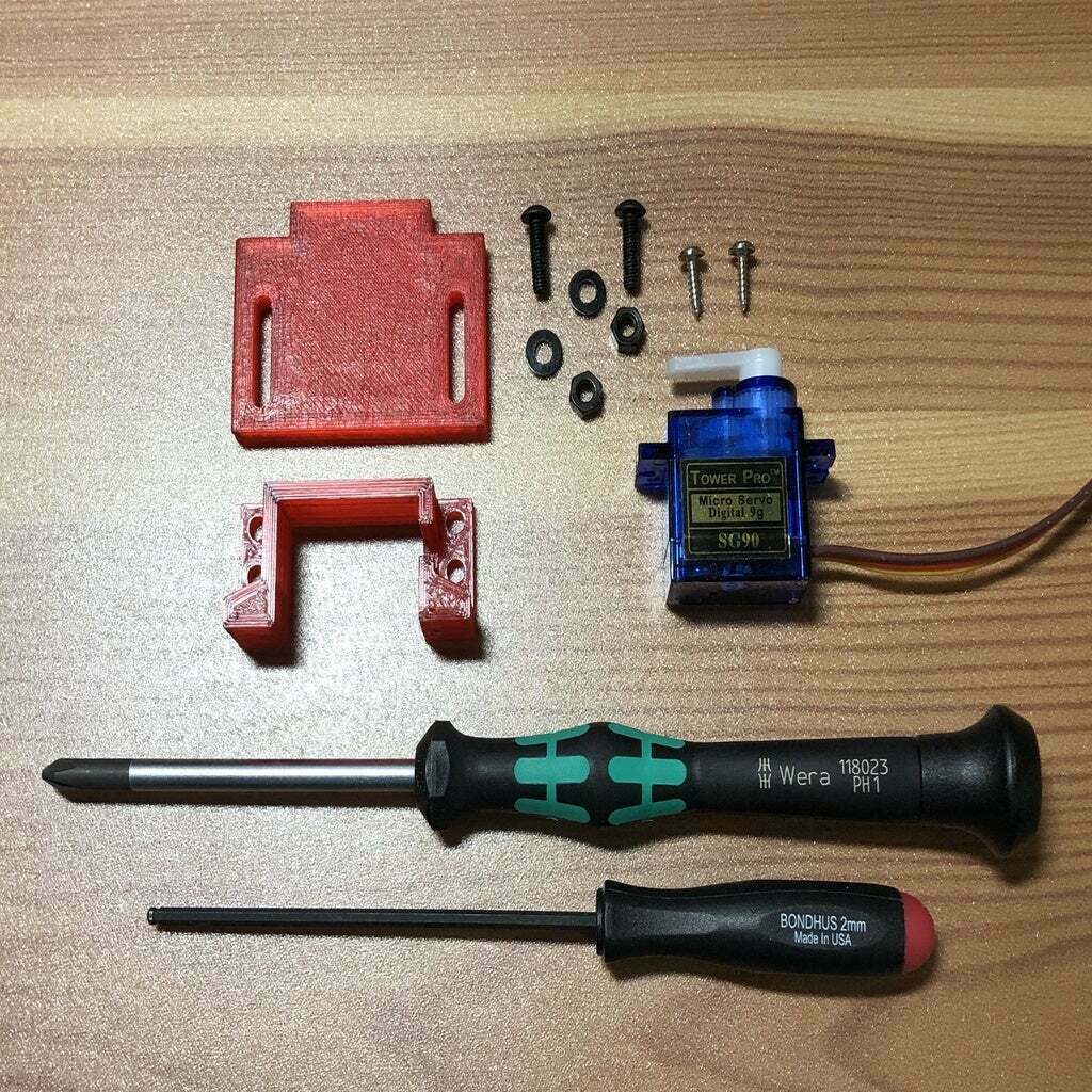 Free OBJ file SG90 Servo Mount for TimSav DIY CNC Needle Cutter・3D ...