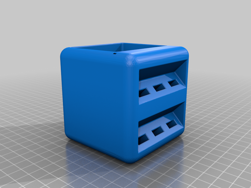 Free STL file Little Box Pen Holder with all USB slots・3D print design ...