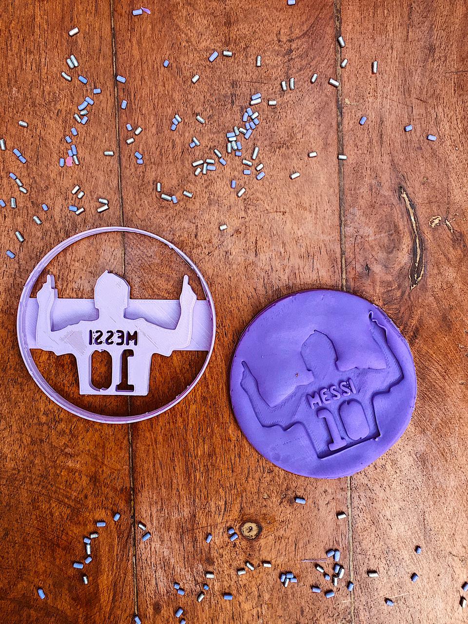 Archivo STL Messi cortante para galletita - Messi cookie cutter・Modelo ...