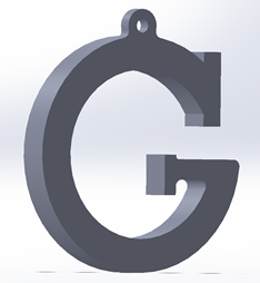 STL file G keychain・3D print object to download・Cults