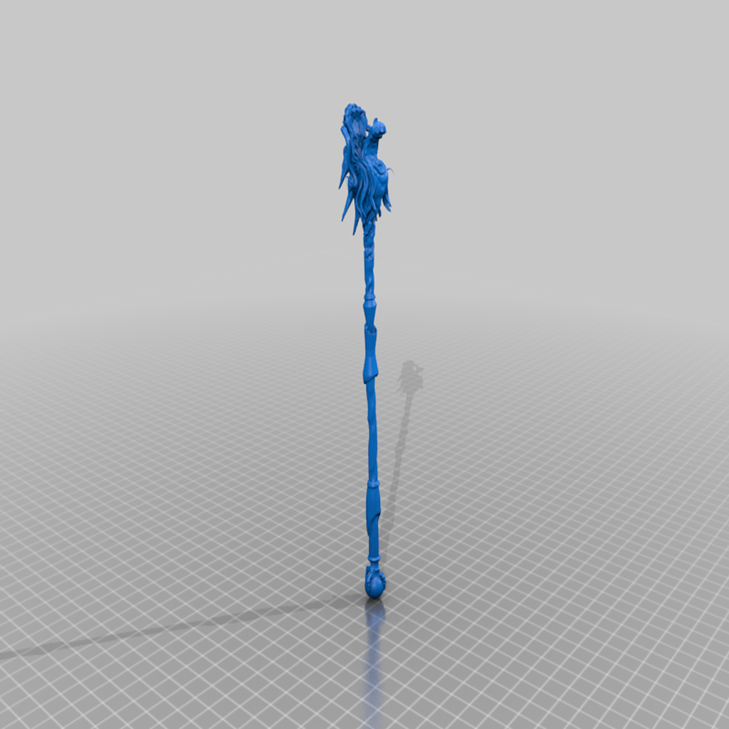 Free STL file Dragon staff 🐉・3D print object to download・Cults