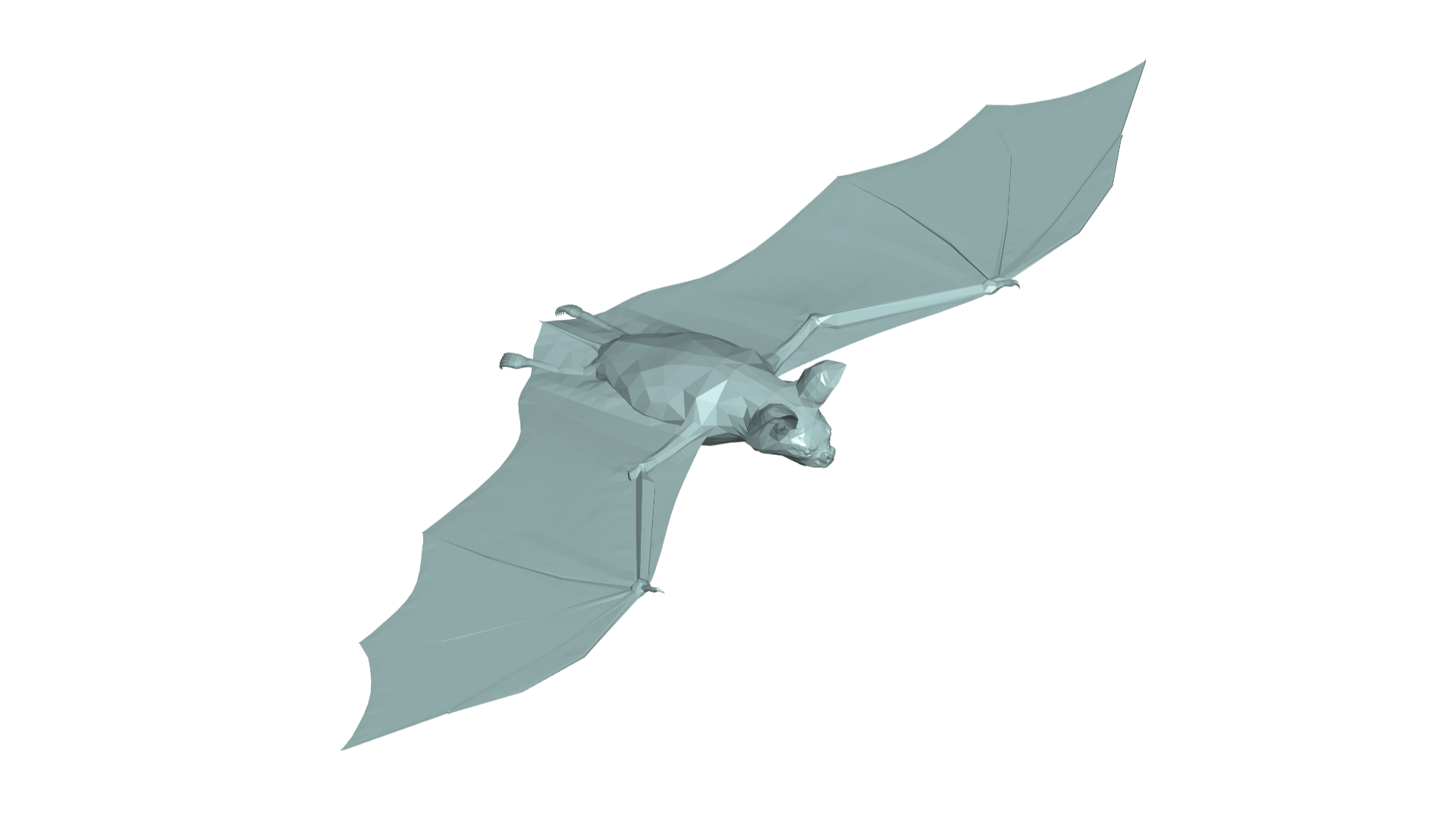 OBJ file BAT 3d model・3D printable design to download・Cults