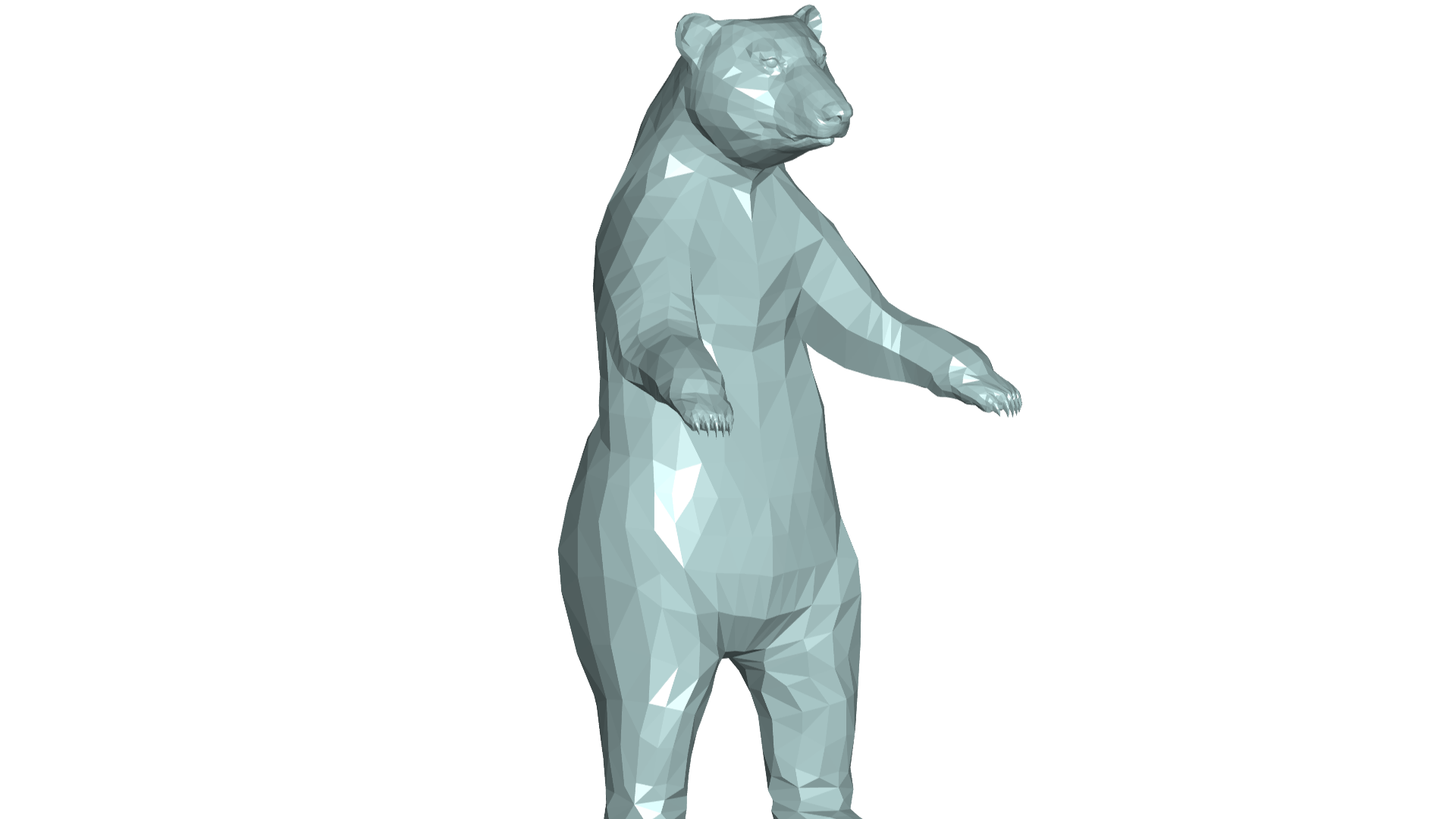 Файл OBJ Bear 3d model・Шаблон для 3D-печати для загрузки・Cults