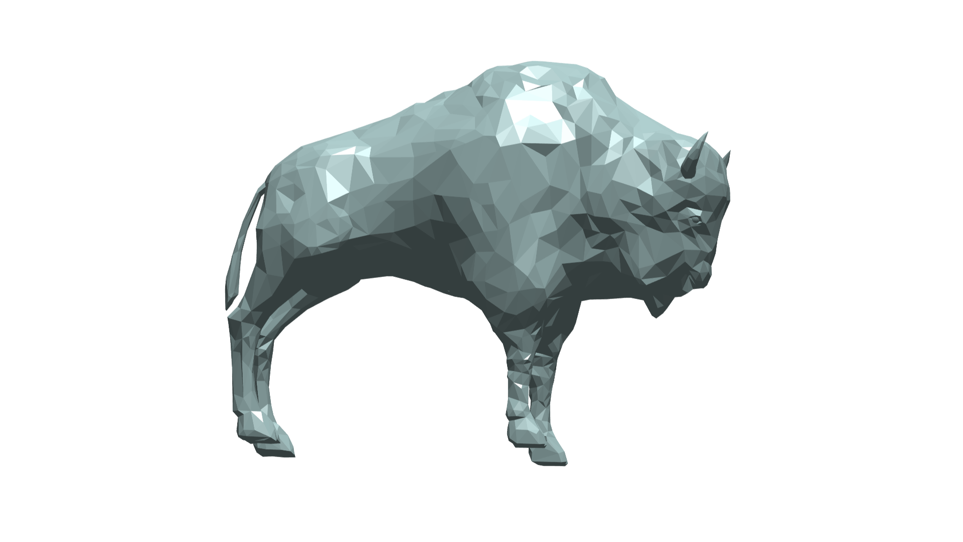 OBJ file BISON 3d model 🦬・3D printer model to download・Cults
