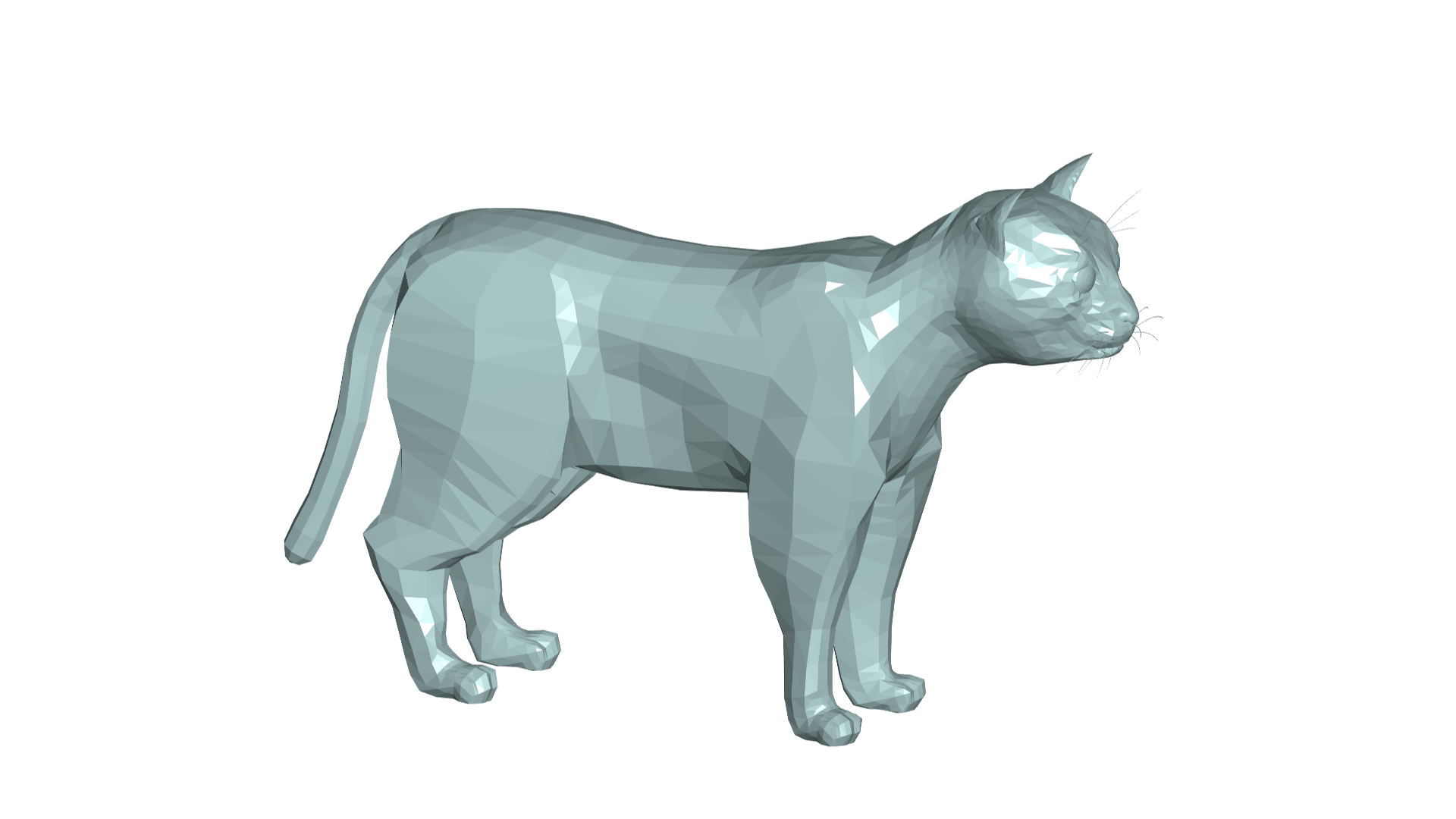 OBJ file CAT 3d model・3D print model to download・Cults