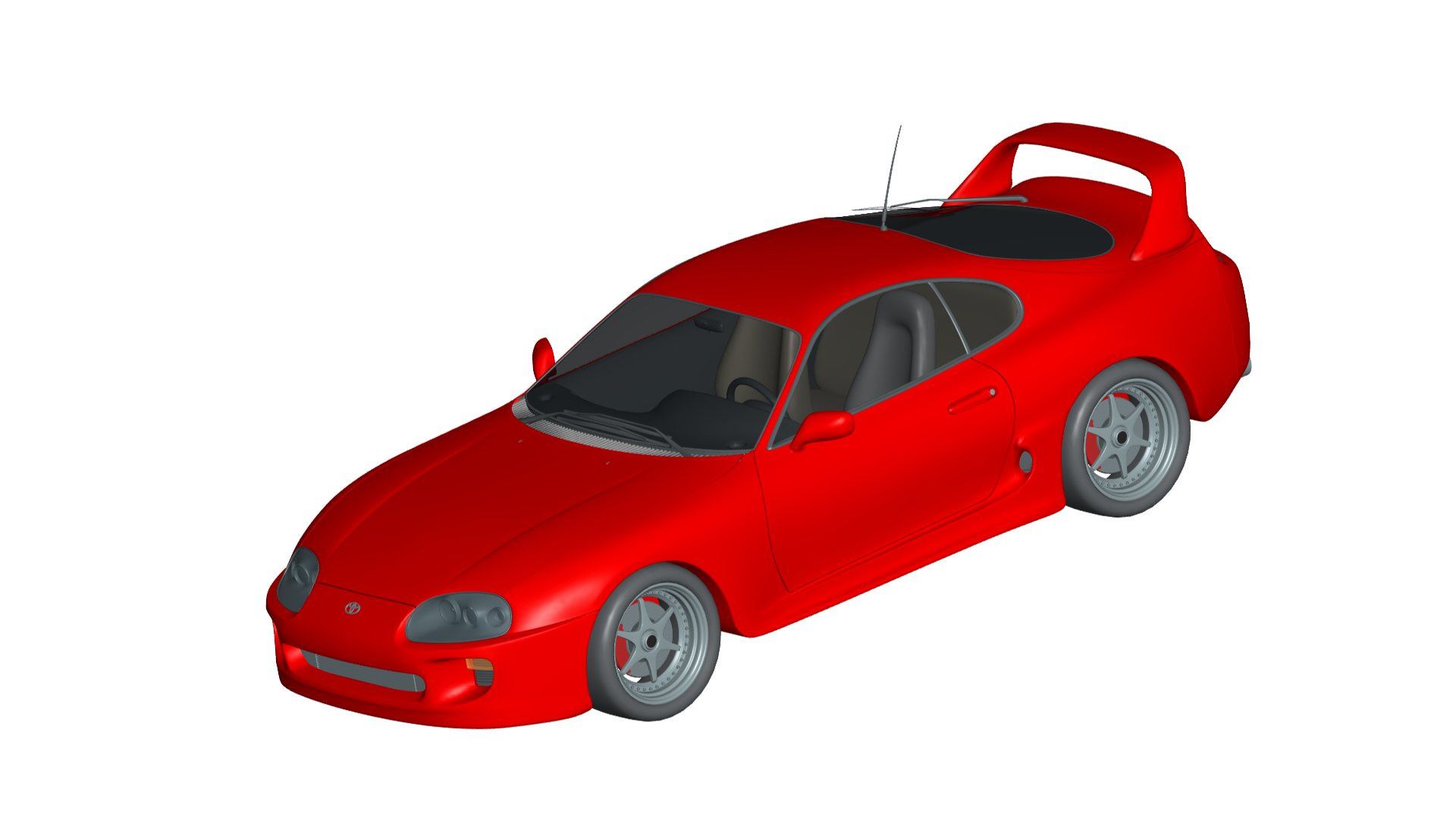 3D file Toyota Supra 🚗・Model to download and 3D print・Cults
