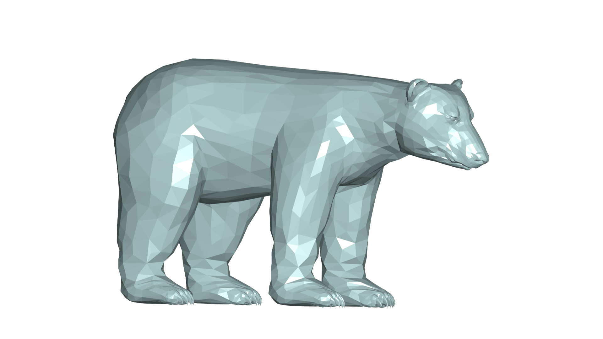 OBJ file Bear 3d model・3D print design to download・Cults