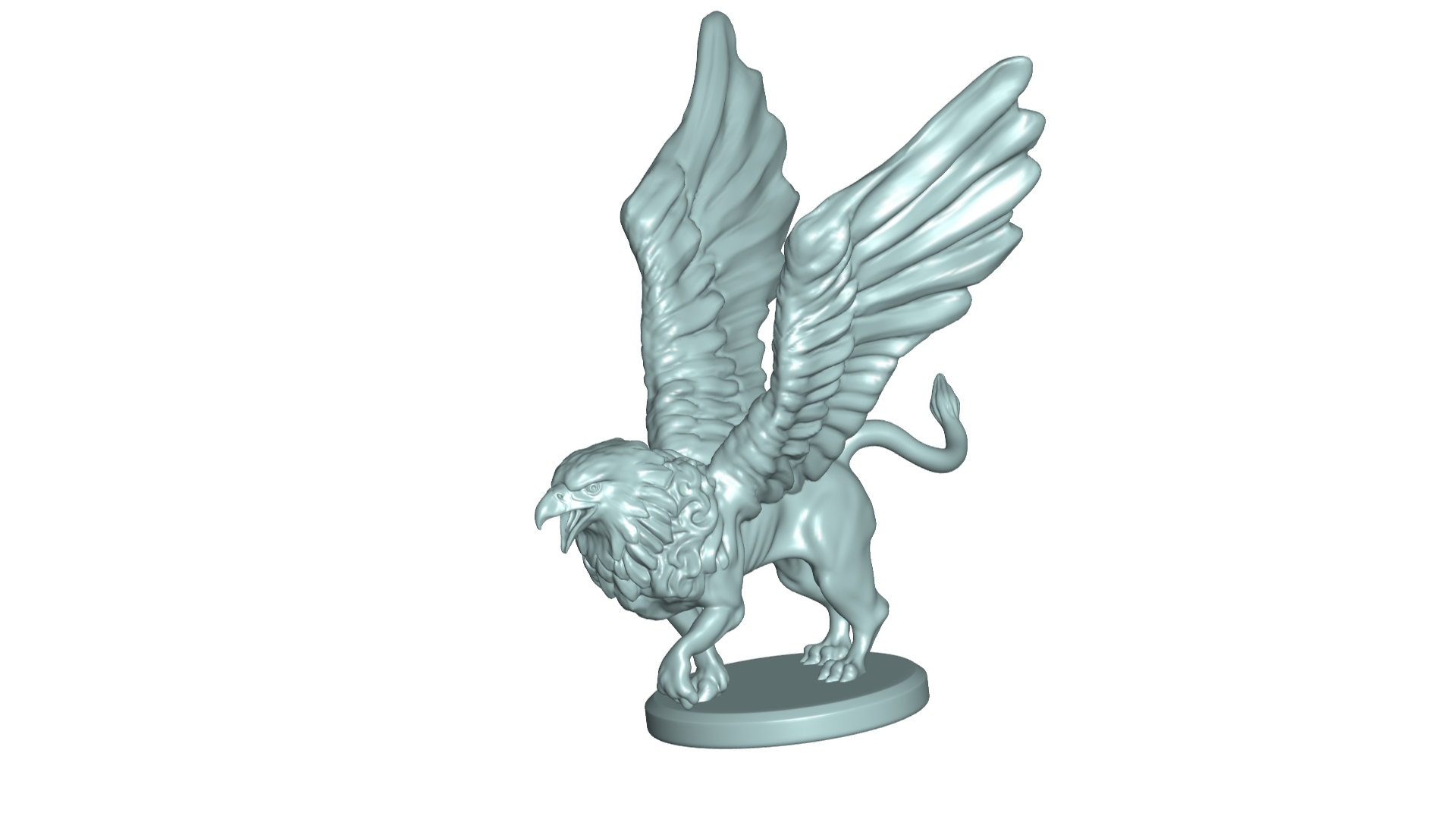 OBJ file Griffin 3d model 🦅・3D printing model to download・Cults