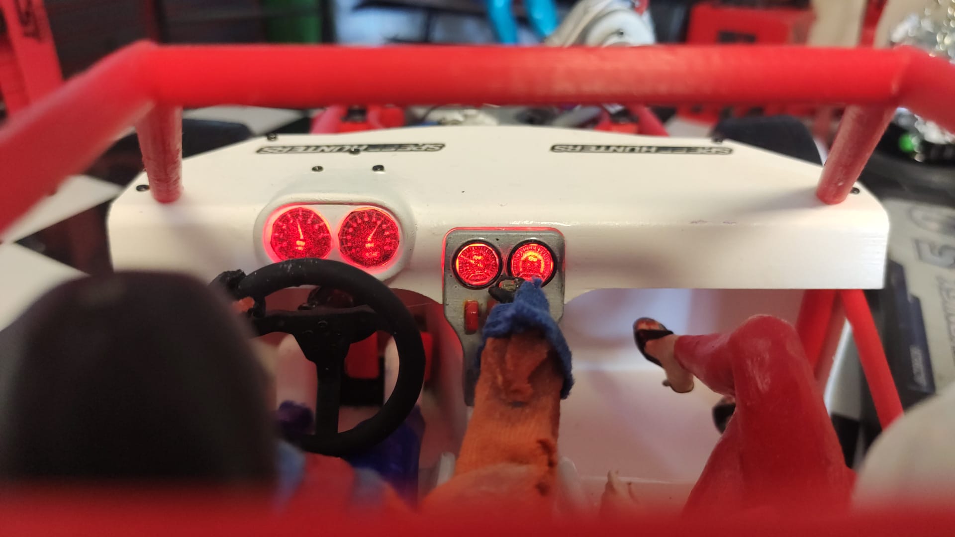 STL file Drift Race car Dashboard 1:10 with active steering wheel 🏎️・3D ...