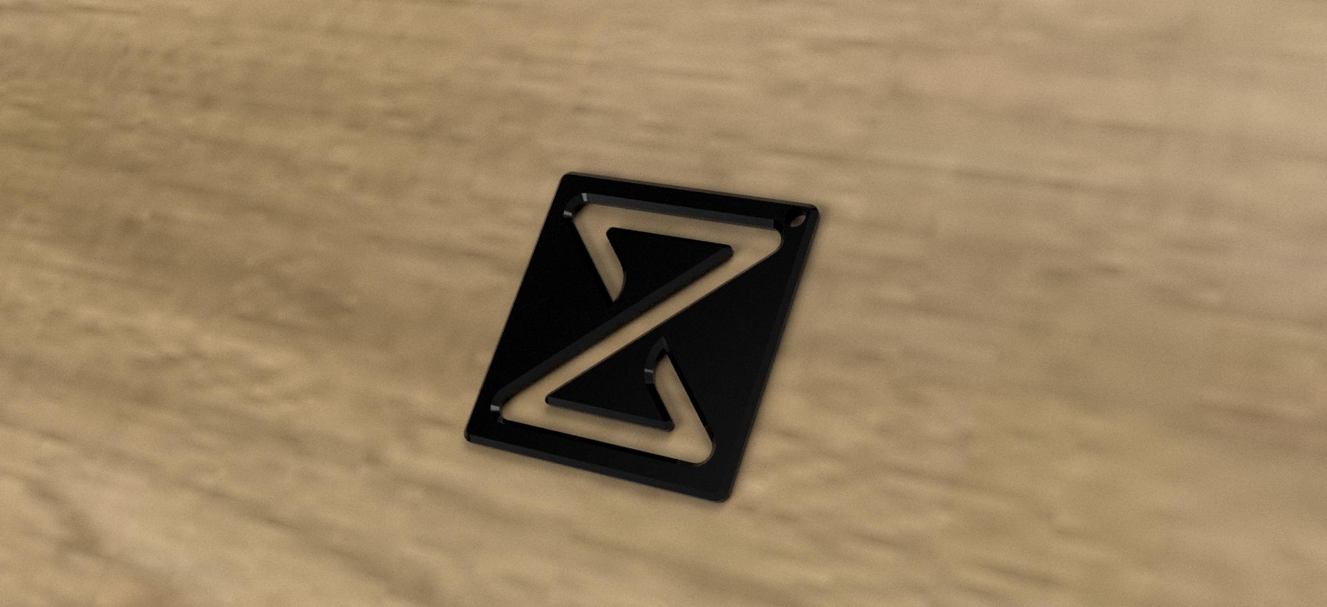 Fichier STL Porte-clés plaque Z modèle d'impression 3D 🔑・Design à ...