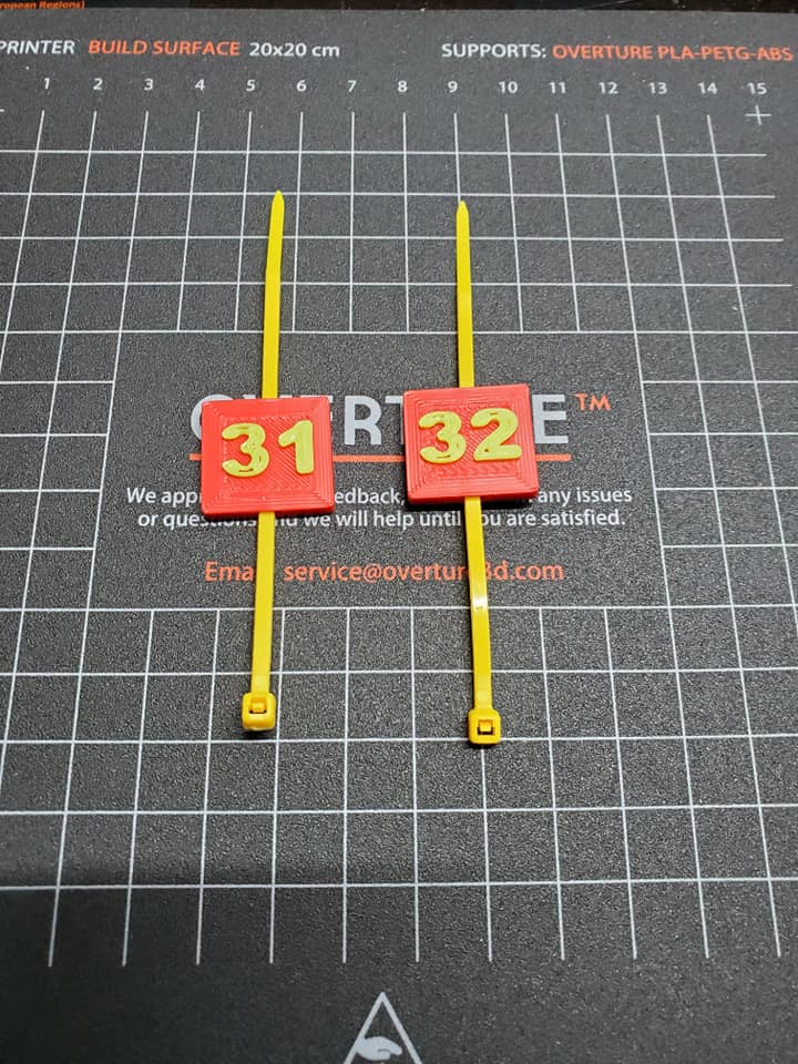 Бесплатный STL файл Controller Output Tags 1-32・3D-печать объекта для ...