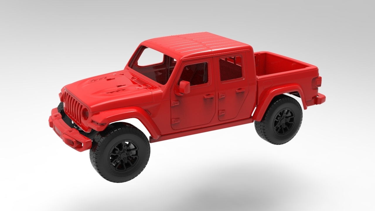 Free STL file 313mm Jeep Gladiator RC body STL files 🚙・Design to ...