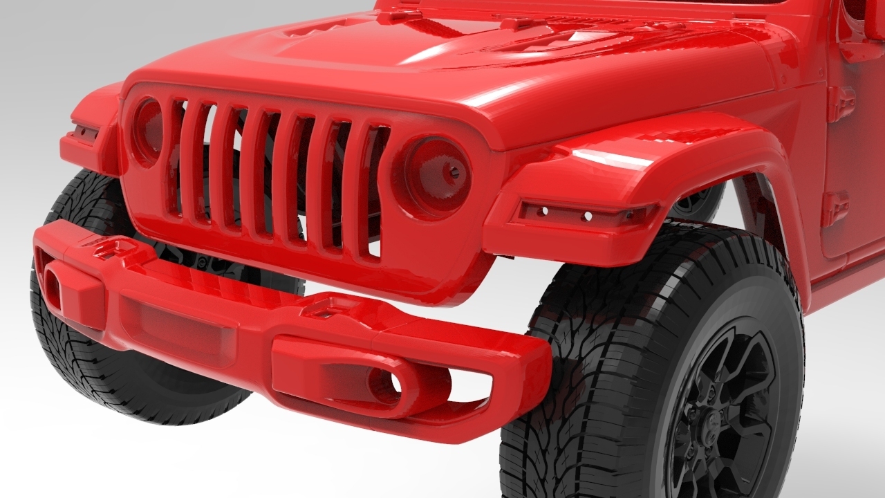 Free STL file 313mm Jeep Gladiator RC body STL files 🚙・Design to ...