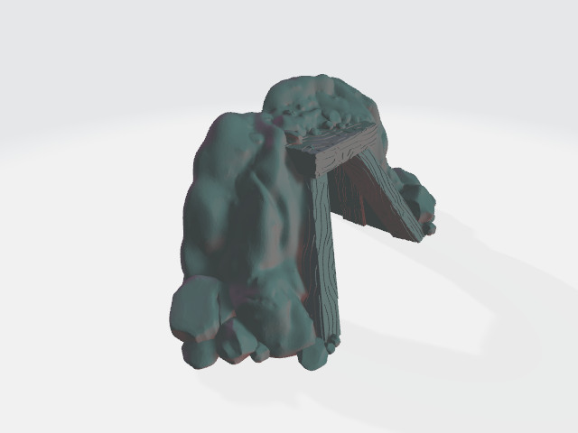 Free STL file Mine Entrance 🧞‍♂️・Design to download and 3D print・Cults