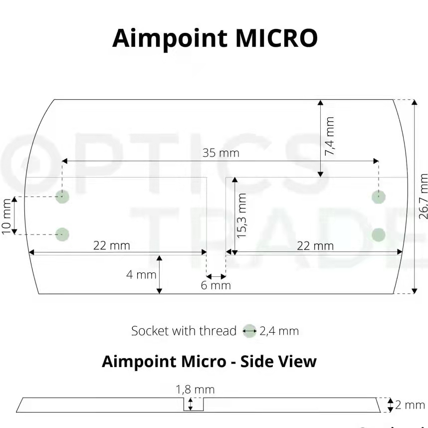 STL file UNITY STYLE FAST T1/T2 MICRO MOUNT AR15 M4 HK416 SCAR AK MP5 ...