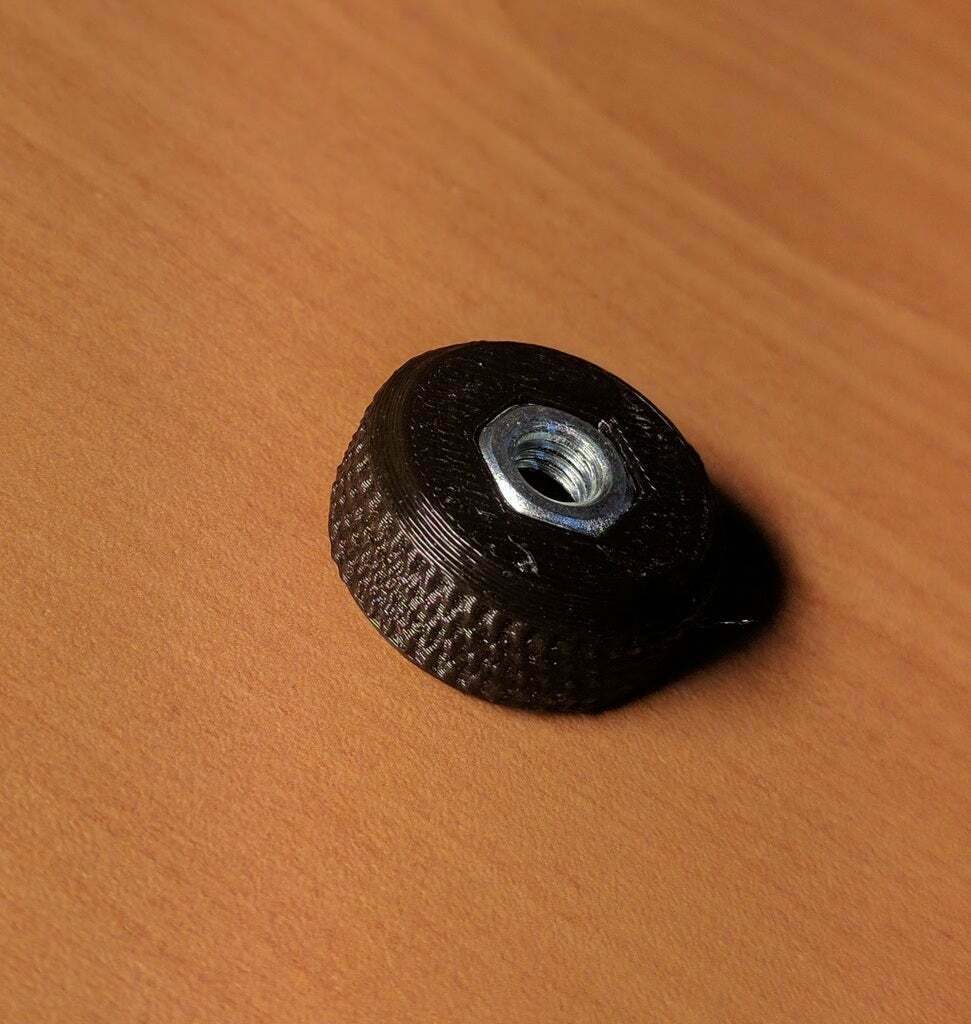 Free STL file Knob knurled for D6 nut・3D printer model to download・Cults