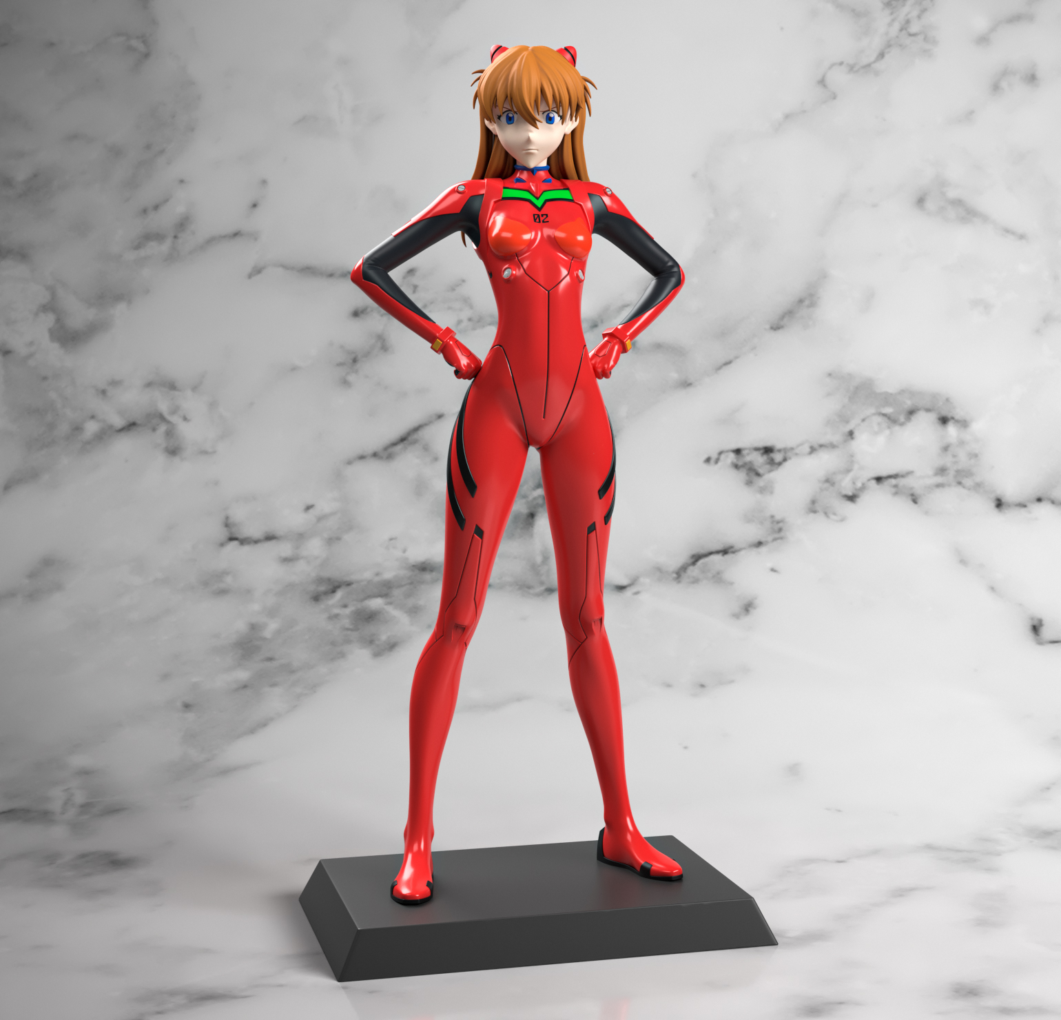 Fichier 3D Asuka d'Evangelion 🗿・Objet pour impression 3D à télécharger・Cults
