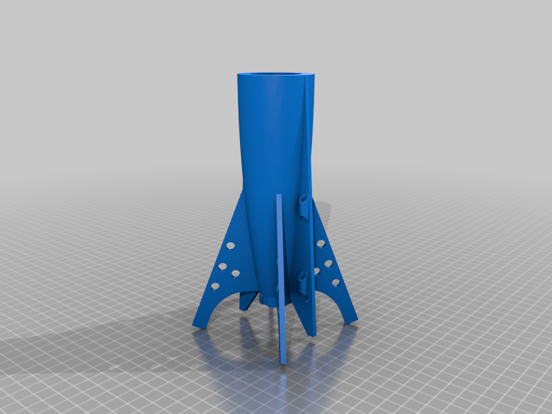 Free 3d File Sci Fi Moon Rocket Model Rocket・3d Printable Object To