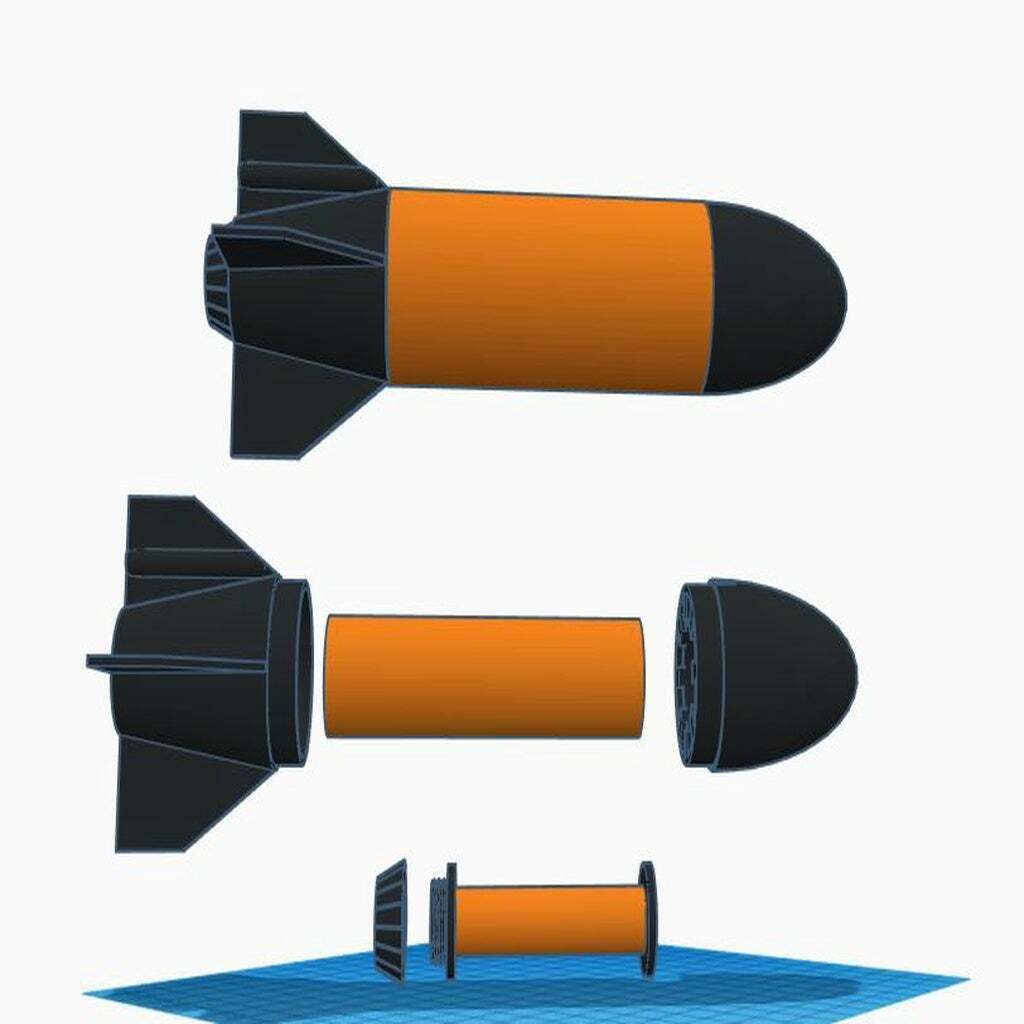 Free STL file Special Delivery/Rear Eject Bomb Rocket ⏏️・Design to ...