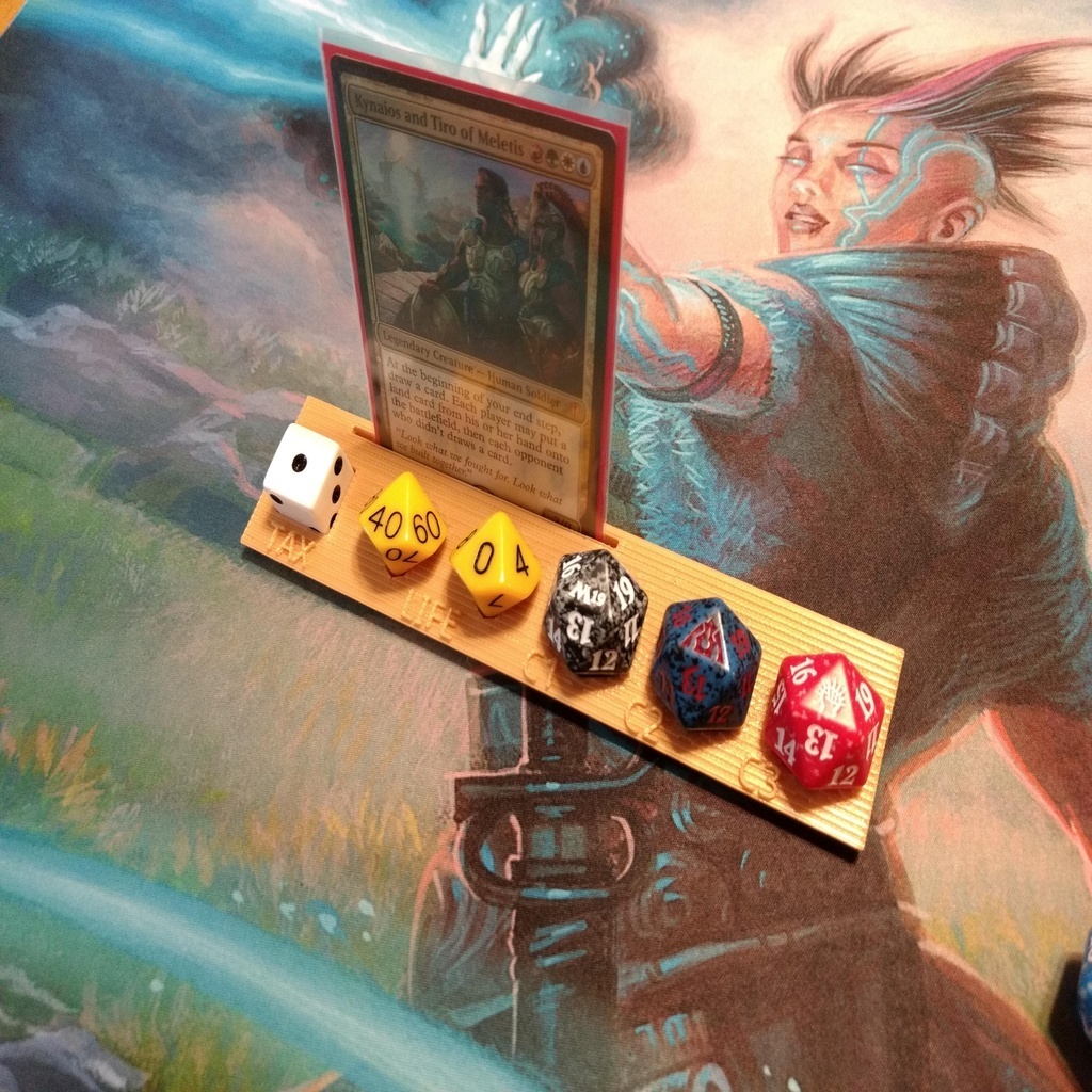 Free 3D file MTG EDH dice holder: Commander, Life, Commander Tax, and ...