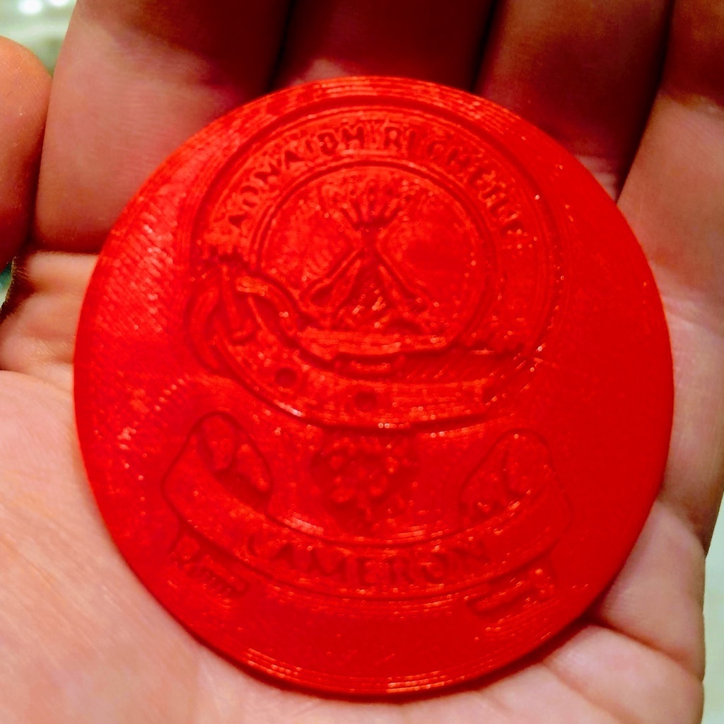 Free 3D file Hockey Puck with Cameron Family Crest・3D printable object ...