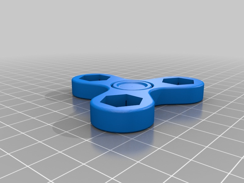 Free 3D file Fidget spinner with built in plastic bearing using 3/8 ...