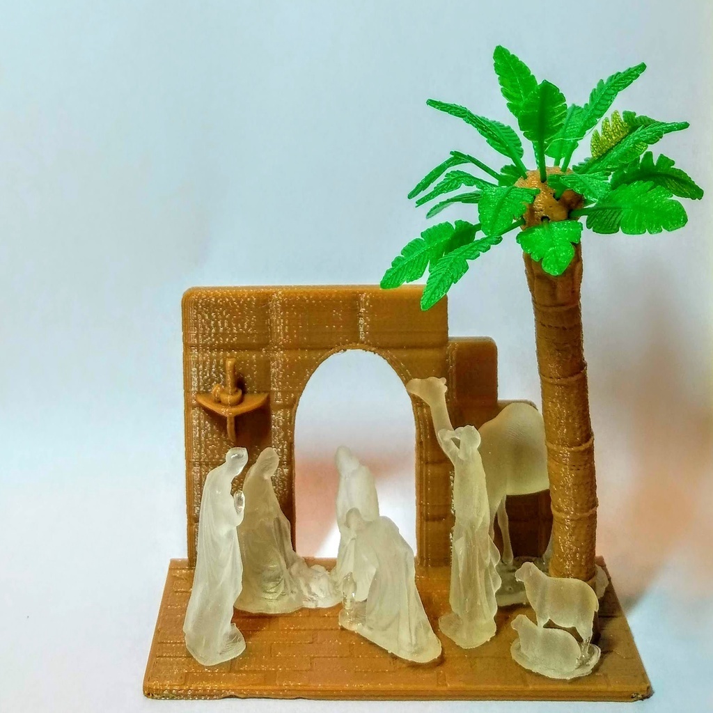 Archivo 3D gratuito Belén de Navidad 🏠・Idea de impresión 3D para ...