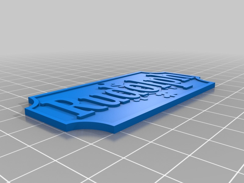 Free 3D file Rudolph Name or Gift Tag with Blank Multicolored 🎁・3D ...