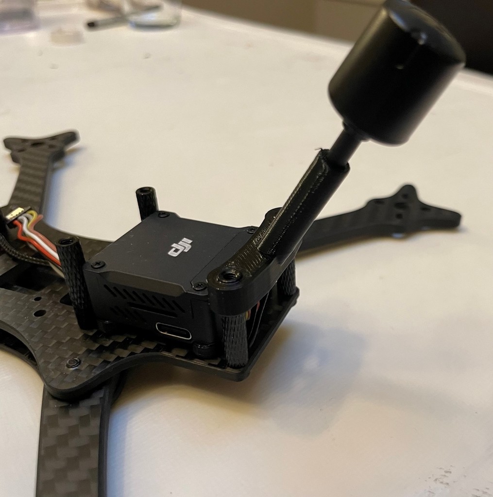 Free 3D file Camera Butter Cinema ONE DJI O3 antenna mount・3D printer ...