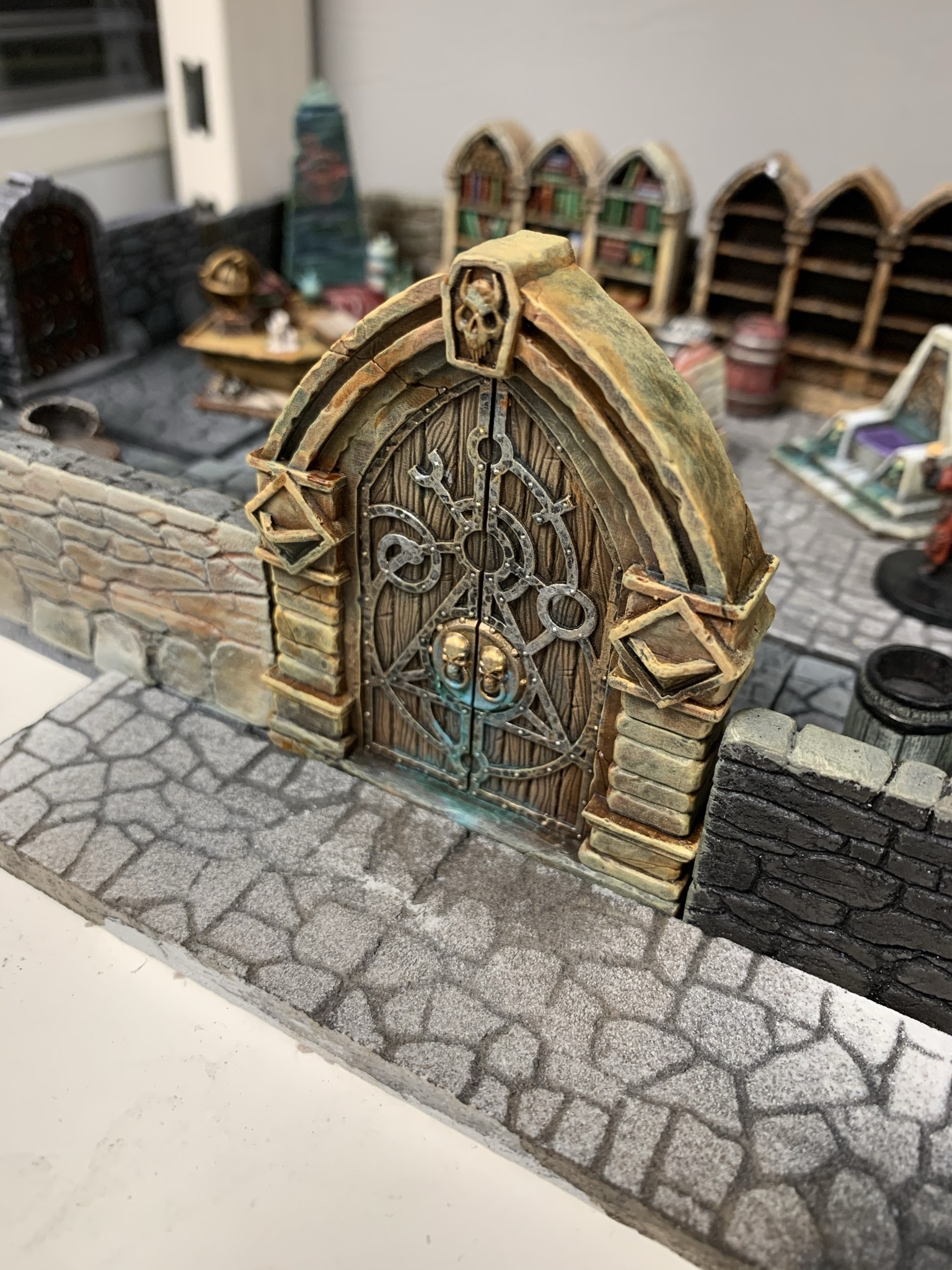 3D file Necromancer Double Doors - dungeon terrain・3D printing idea to ...