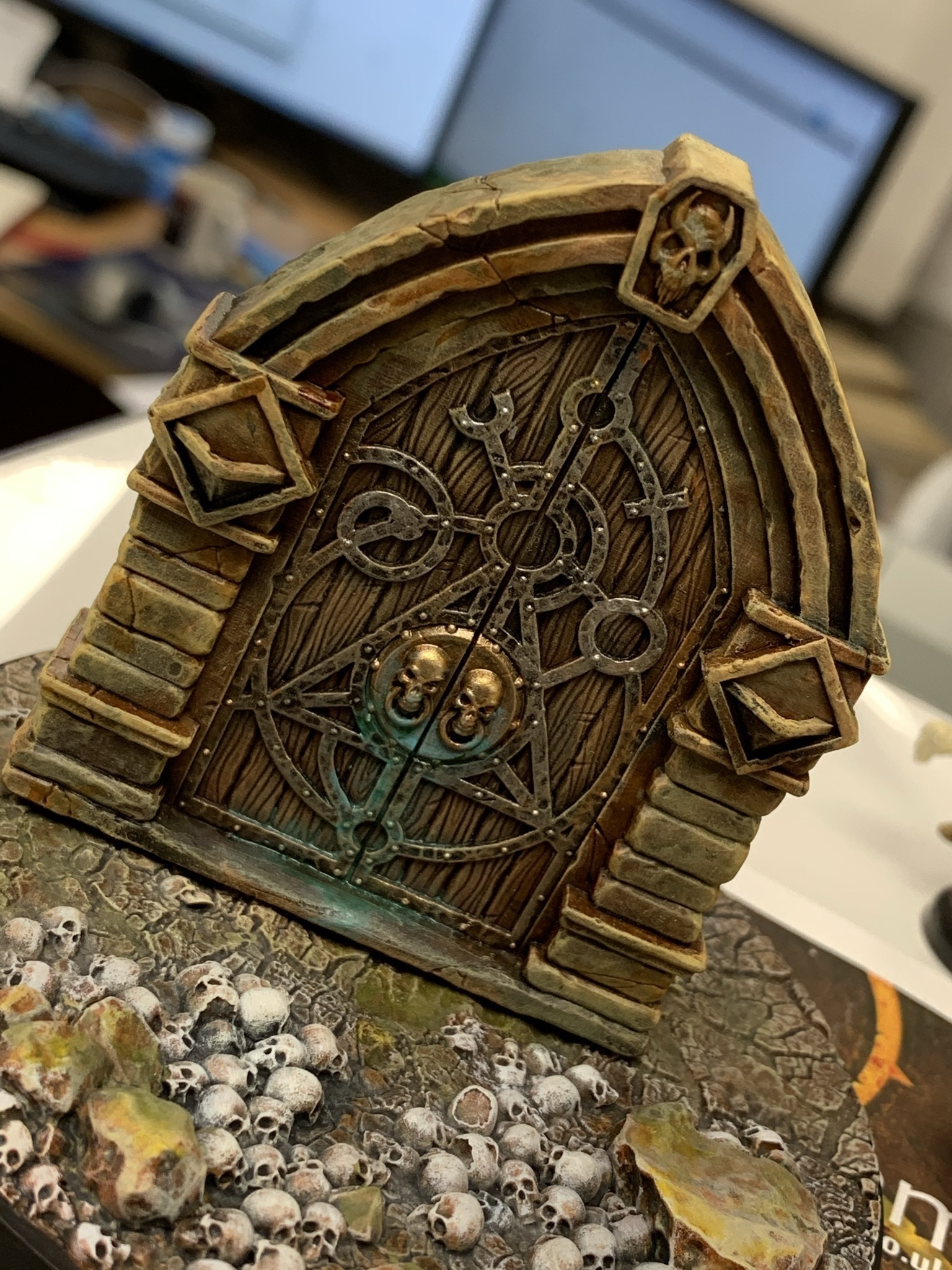 3D file Necromancer Double Doors - dungeon terrain・3D printing idea to ...