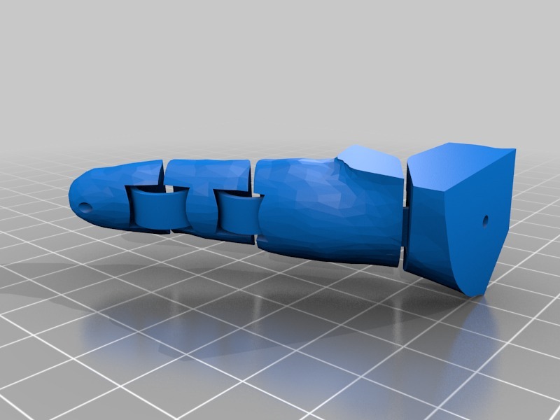 Free 3D file SLS printed finger with elastic hinges.・3D printing ...