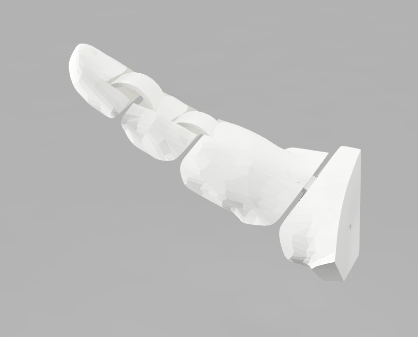 Free 3D file SLS printed finger with elastic hinges.・3D printing ...