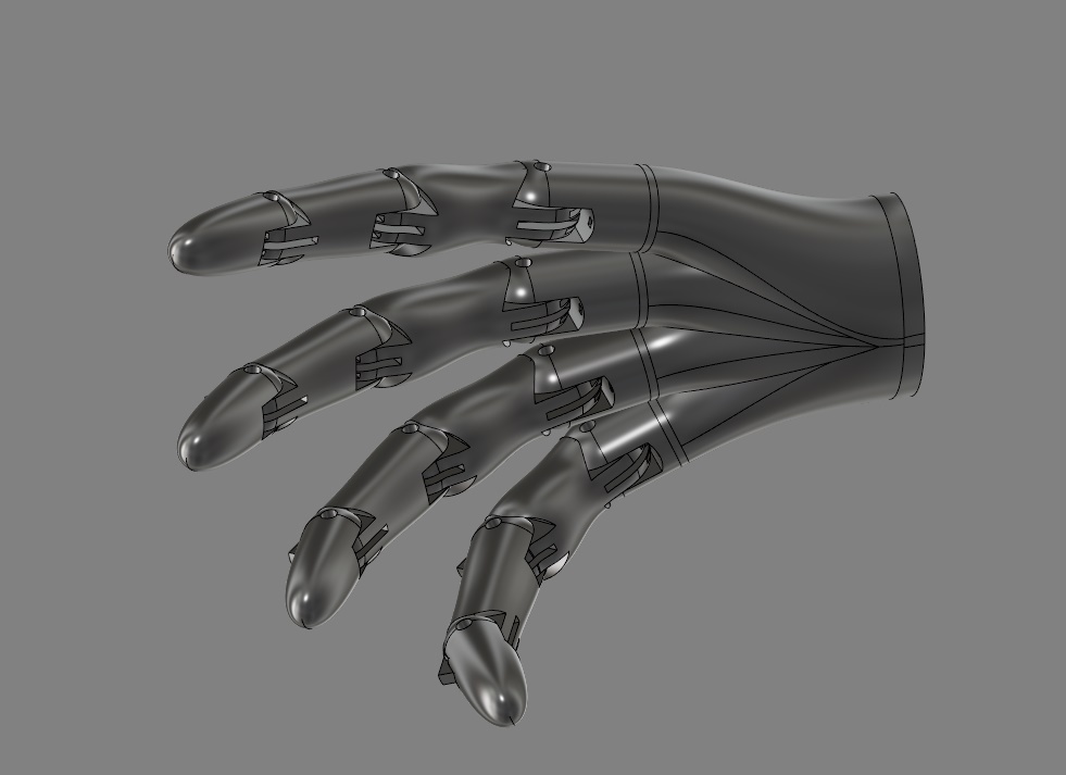 Free 3D file Anthromod Hand V2.0 Draft・3D print design to download・Cults