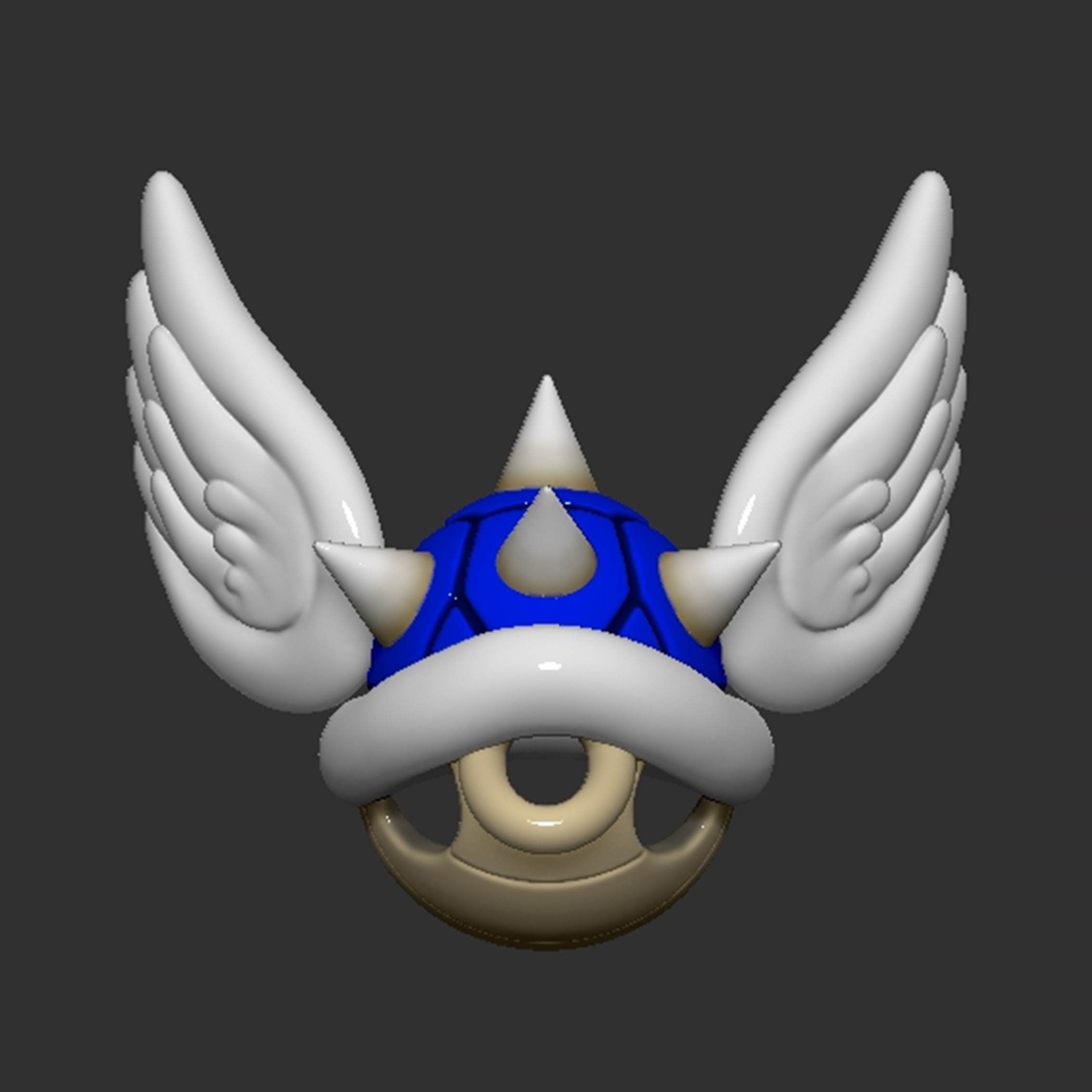 STL file Mario Tortoise Shell with Spiny and Wings・3D printable design ...