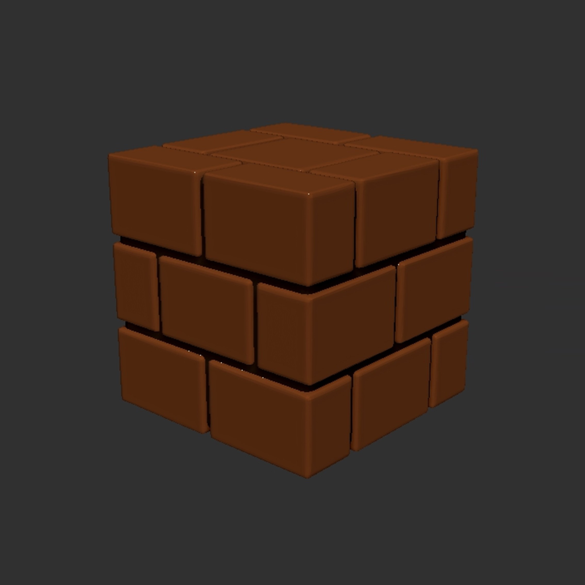 Datei STL Mario-Ziegelstein-Block 🎲・Modell für 3D-Druck zum ...