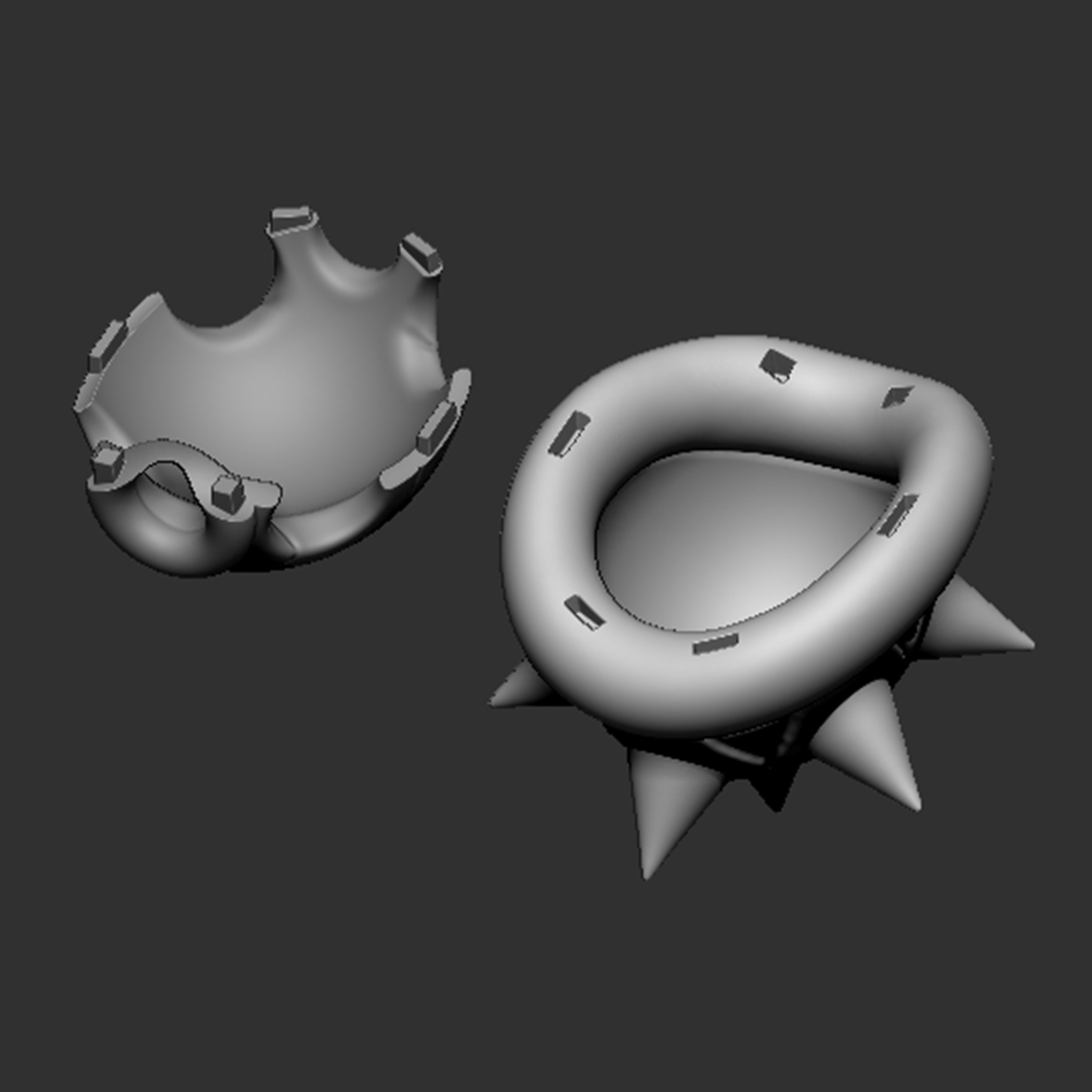 Archivo STL Mario Spiny Shell Koopa Troopa 🐚・Plan imprimible en 3D para ...