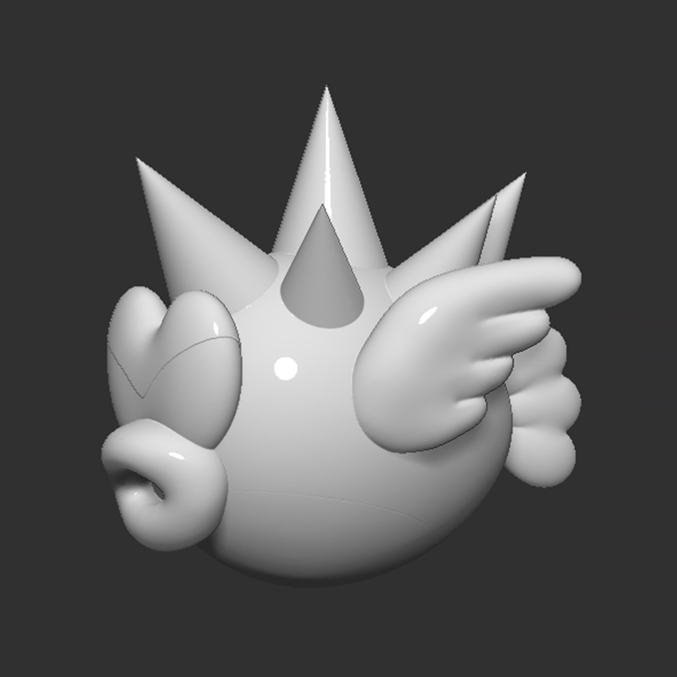 STL file Mario Spiny Cheep Cheep Fish・3D print object to download・Cults