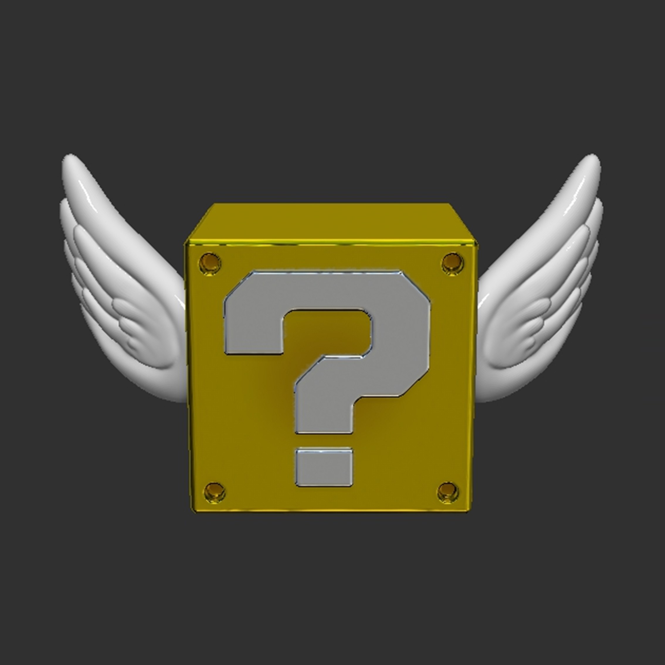 STL file Mario Flying Question Block・3D printing template to download・Cults